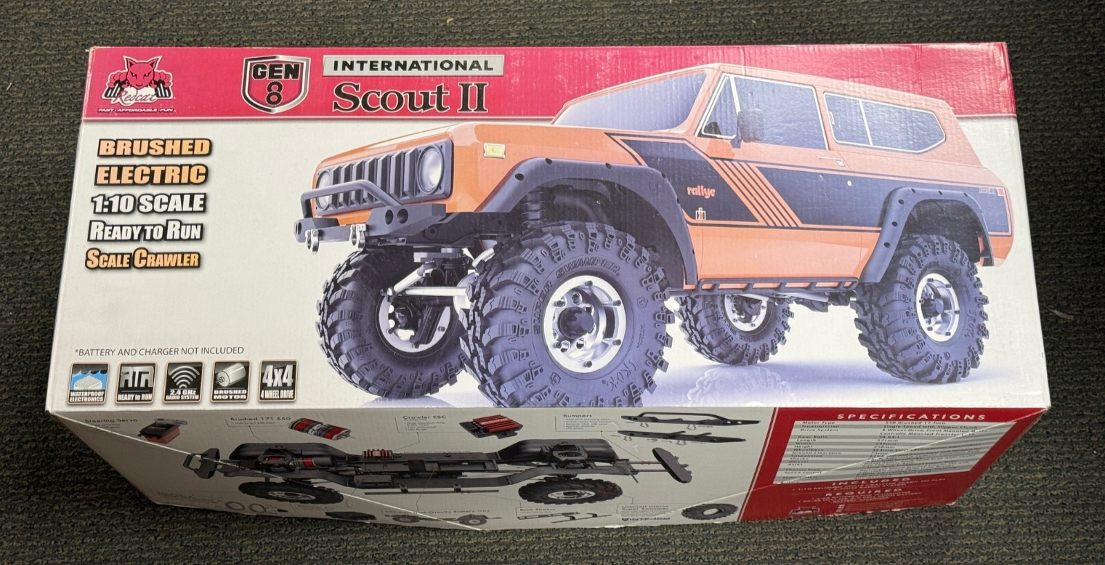 RedCat Scout II RC Remote Control Rock Crawler w/ Lots of Great upgrad ...