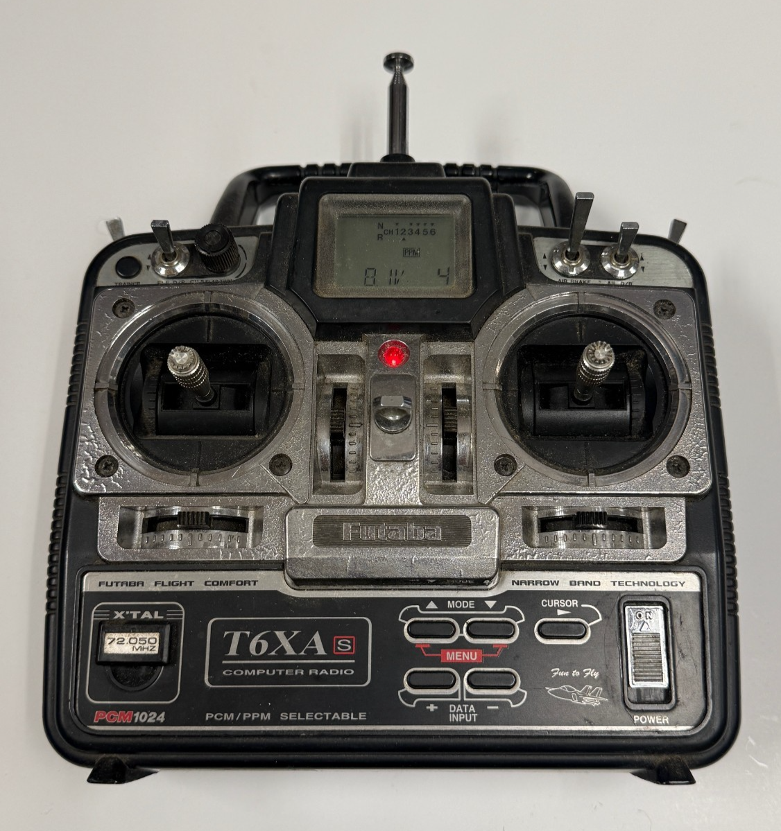 Nice Futaba 72mhz FM 6XAS RC Remote Control Airplane Transmitter Ch 13 ...