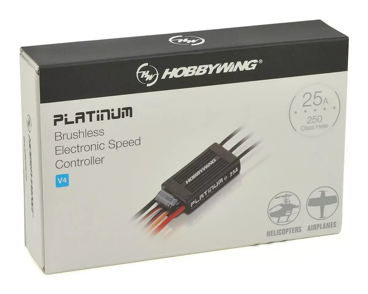 Hobbywing Platinum Pro 25A 25 Amp RC Airplane / Helicopter V4 ESC HWA3 ...