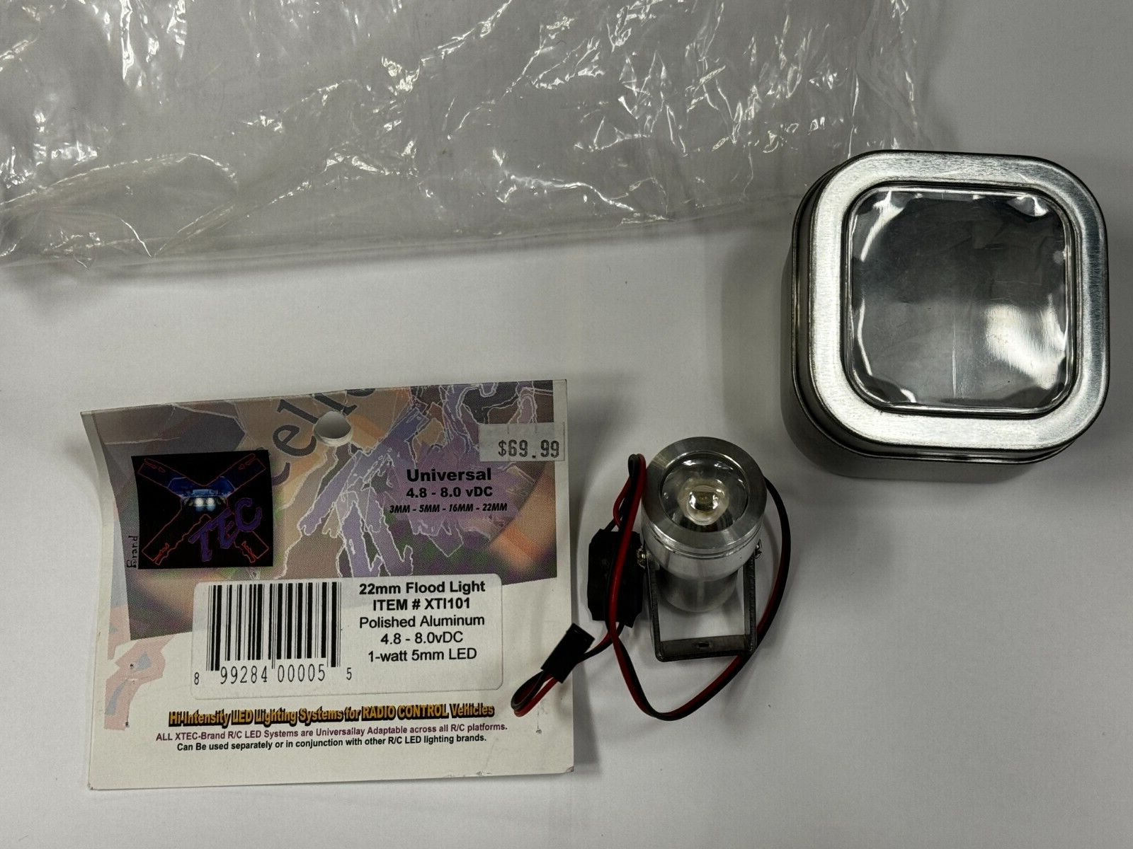 XTec 22mm Flood Light 1 Watt 5mm LED RC Remote Control Model Airplane ...