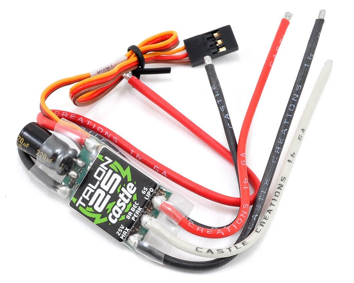 Castle Creations Talon 25 Brushless Airplane Heli ESC Phoenix Talon HV ...