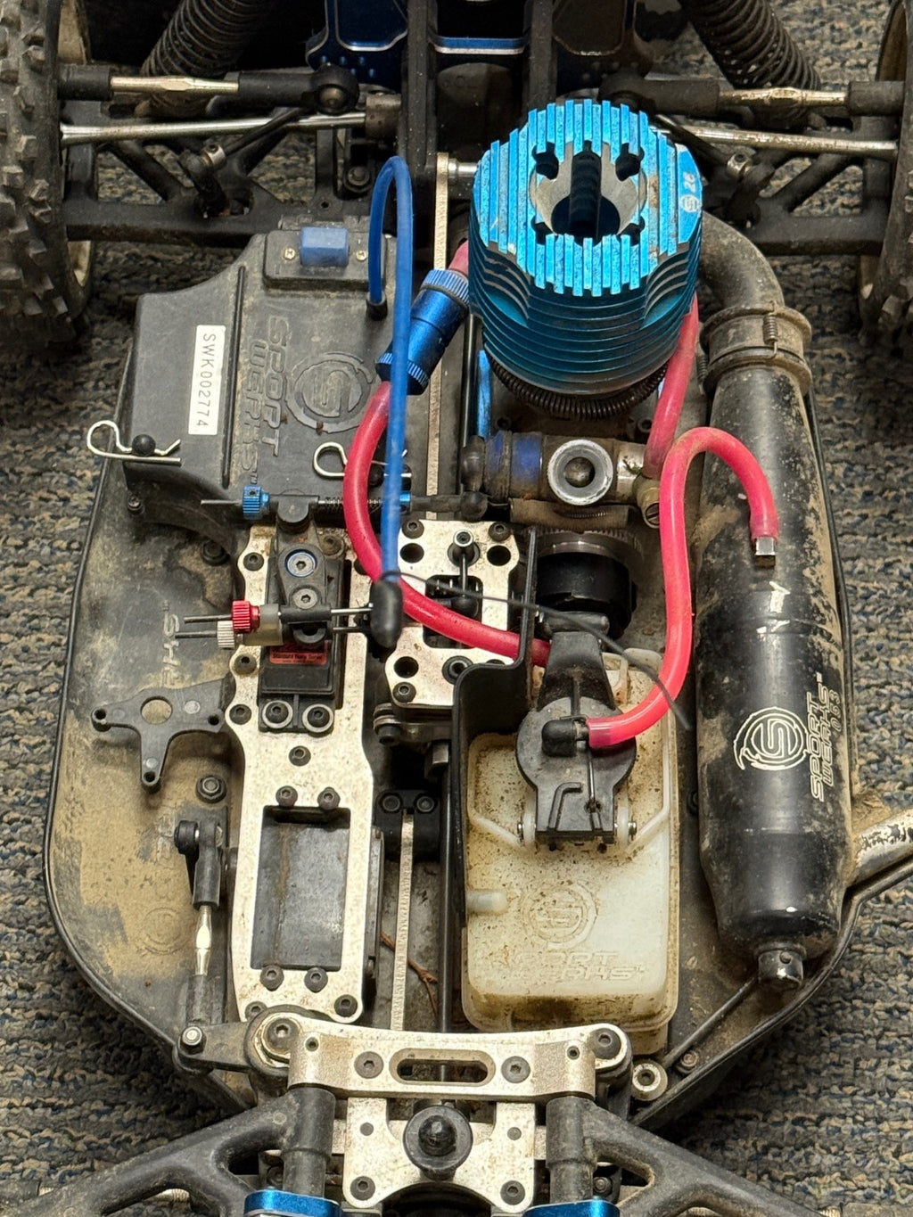 Sportwerks Mayhem 1/8 Scale Nitro RC Remote Control Off Road Buggy SWK ...