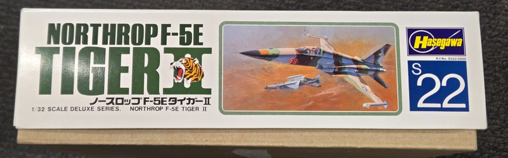 Hasegawa Nortrop F-5E F5E Tiger II 1:32 Scale Plastic Model Kit – Big ...