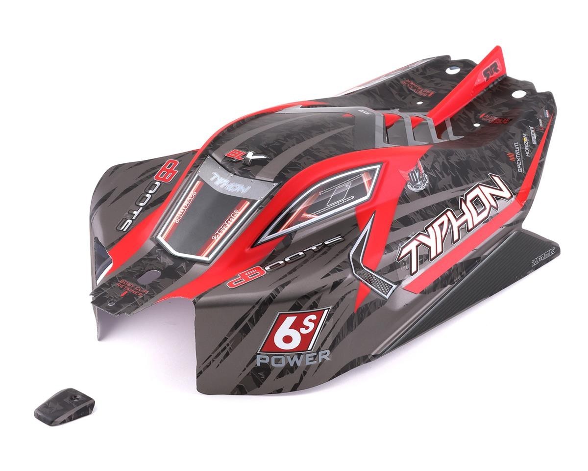 Arrma Typhon 6S BLX Pre-Painted RC Remote Control Buggy Body (Red) ARA ...